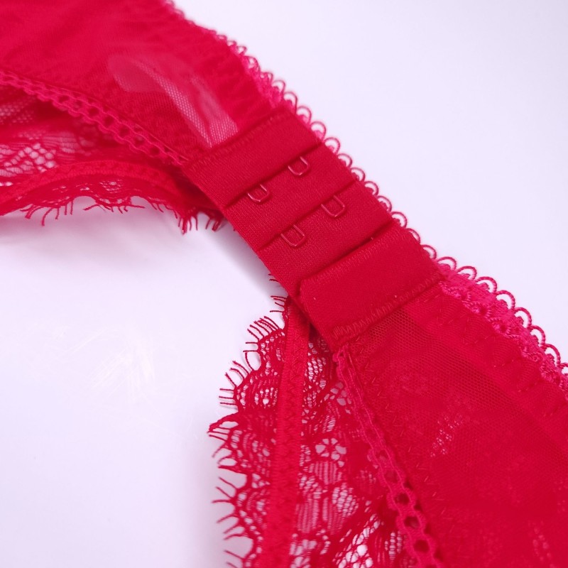 Crimson Elegance: Red Sissy Garter Belt for Men. Mesh Lace Sissy ...