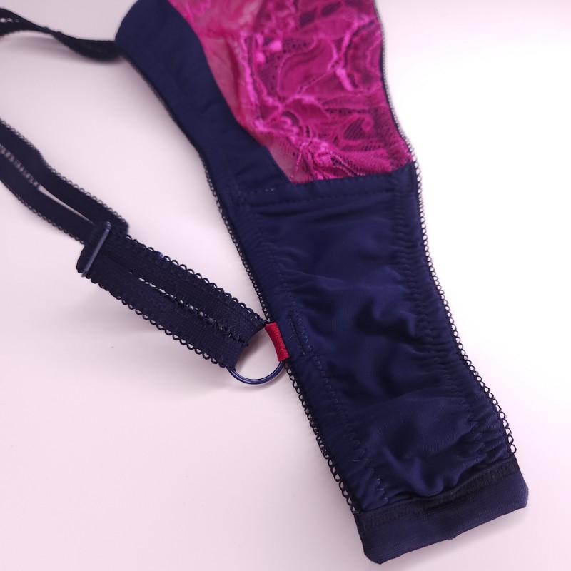 Twilight Harmony: Dark Purple Male Bralette