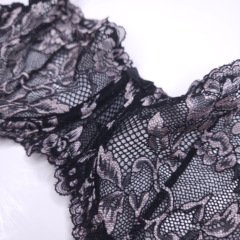 Noir Mirage: Crossdressing Lingerie Bra AA Cup