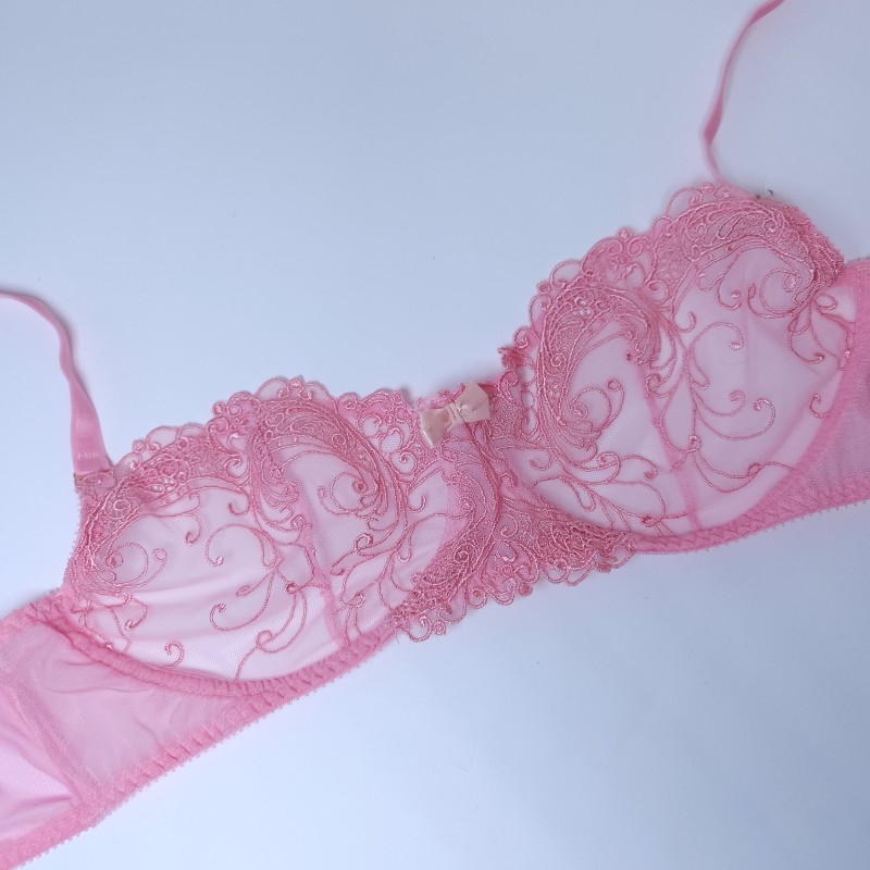 Cherry Darling: Light Pink Sissy AA Cup Male Bra
