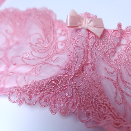 Cherry Darling: Light Pink Sissy AA Cup Male Bra