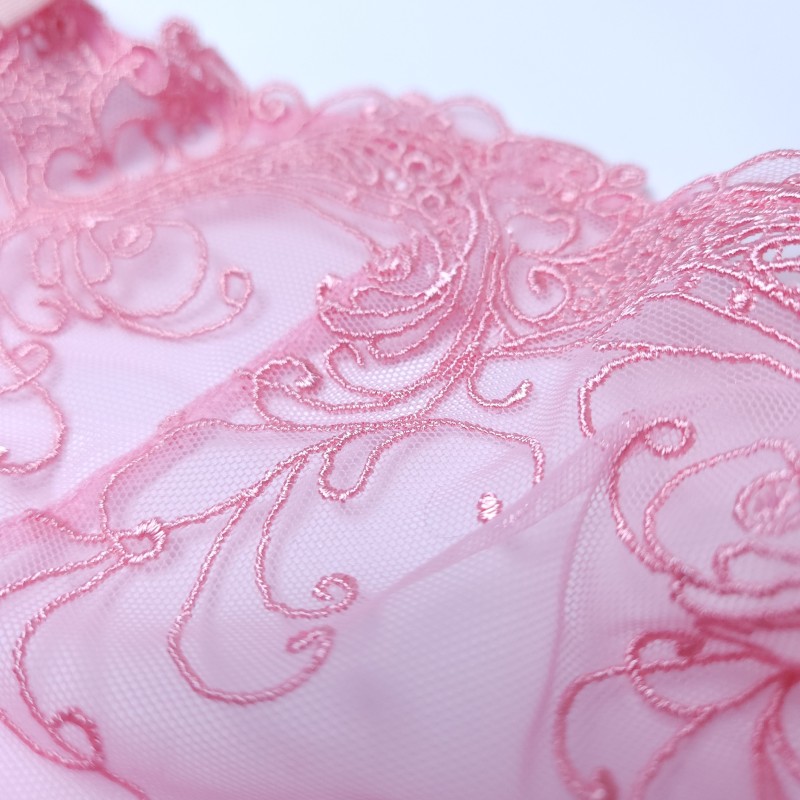 Cherry Darling: Light Pink Sissy AA Cup Male Bra