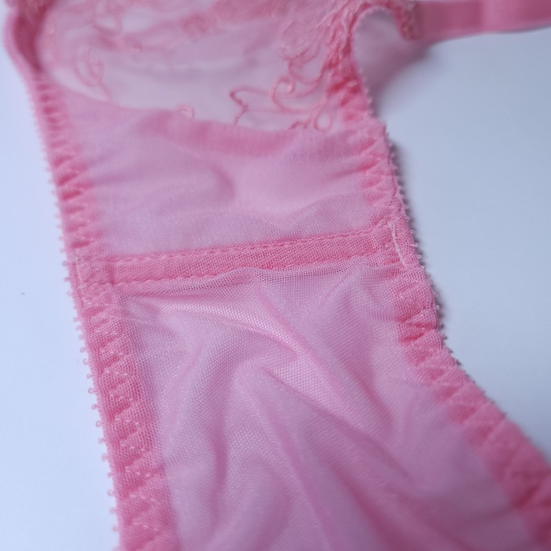 Cherry Darling: Light Pink Sissy AA Cup Male Bra