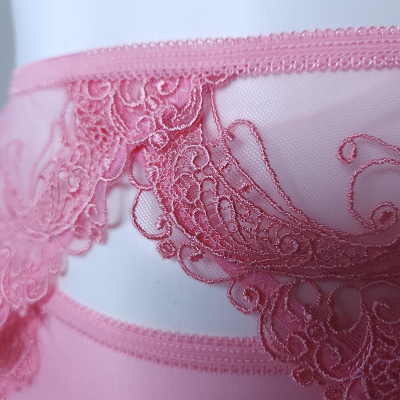 Cherry Darling: Sissy Pink Mesh Garter Belt Lingerie