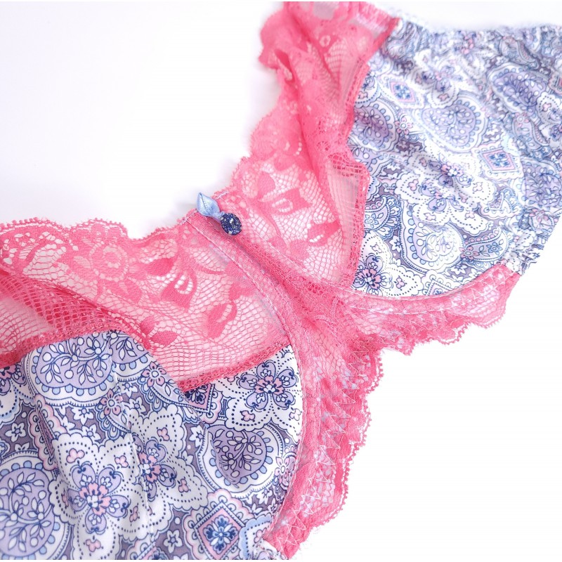 Satin Blossom Men's AA Cup Bra: Tailored Comfort in All Sizes