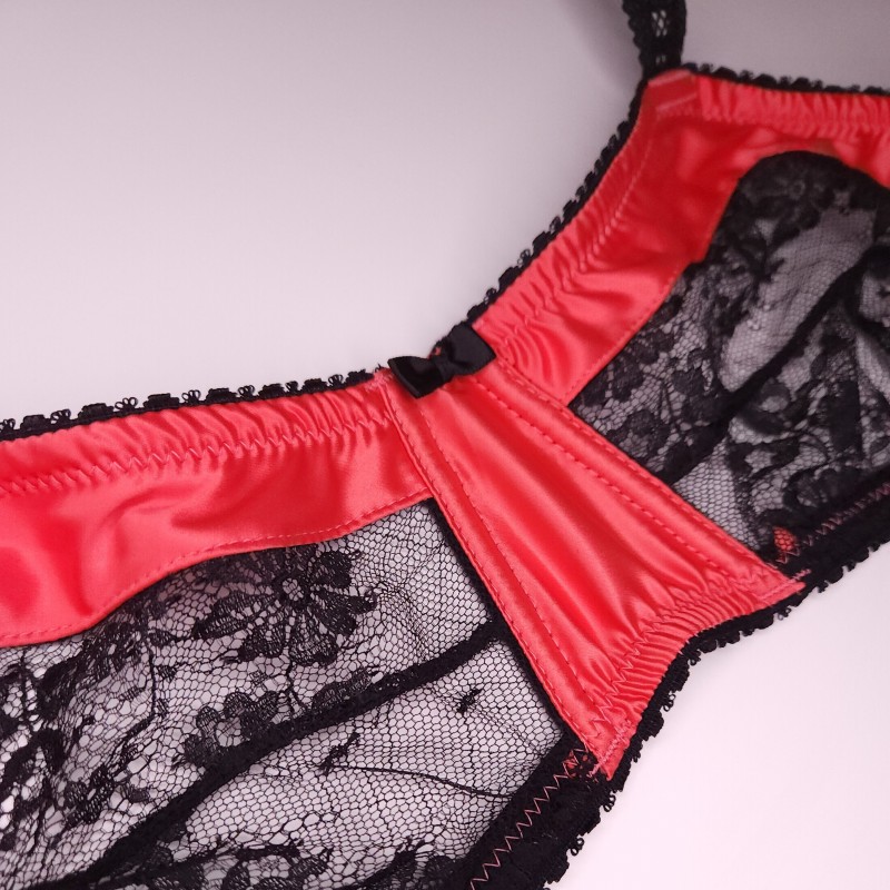 SatinSky: Ephemeral Elegance Bra for Men – Crafted for Comfort