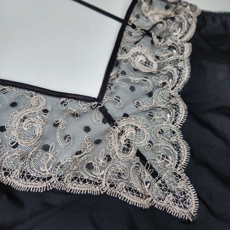 Luxe Lounge: Long Sissy Camisole for Men with Cross Back Design